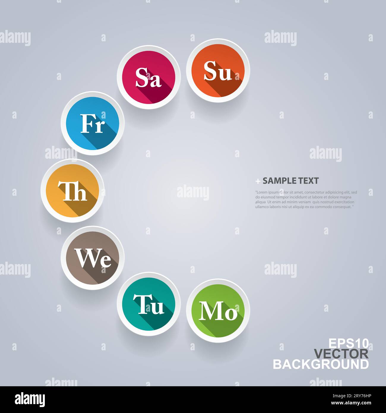 Weekends Coming - Design Concept with Flat Design Icons Stock Vector ...