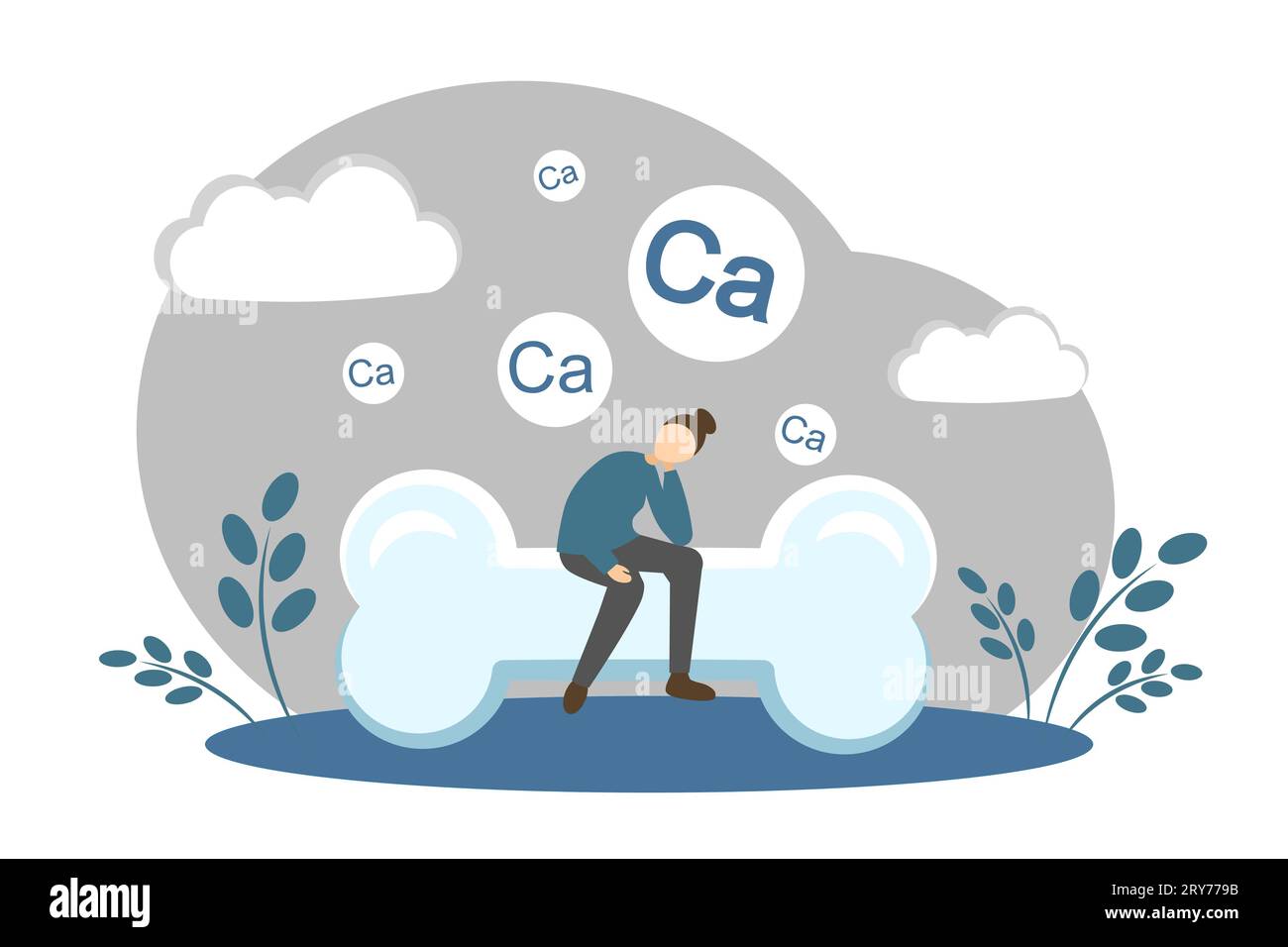 Calcium for Bone Health Stock Vector Image & Art - Alamy