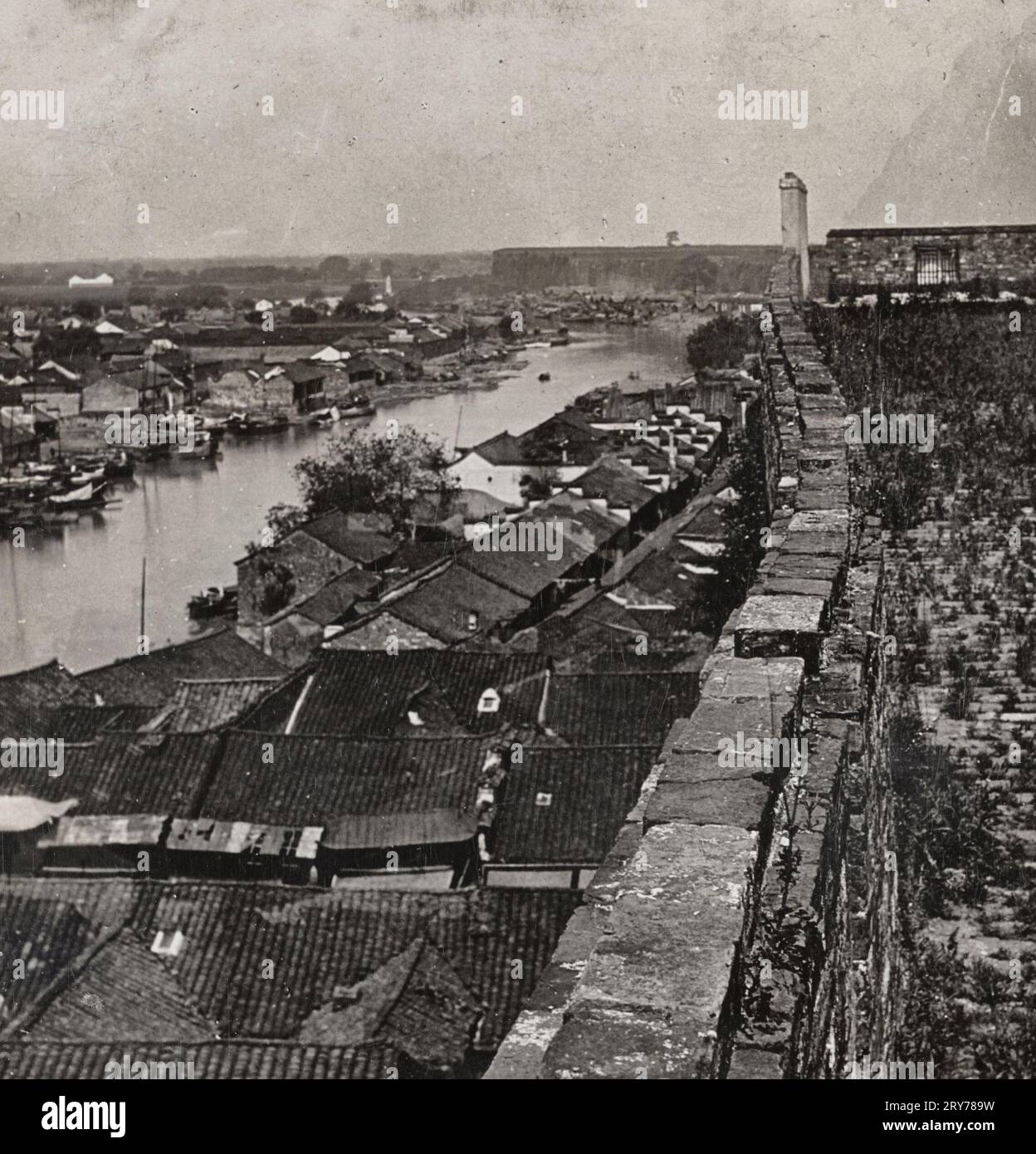 The Great City Wall surrounding Nanking, China, 1906 Stock Photo - Alamy