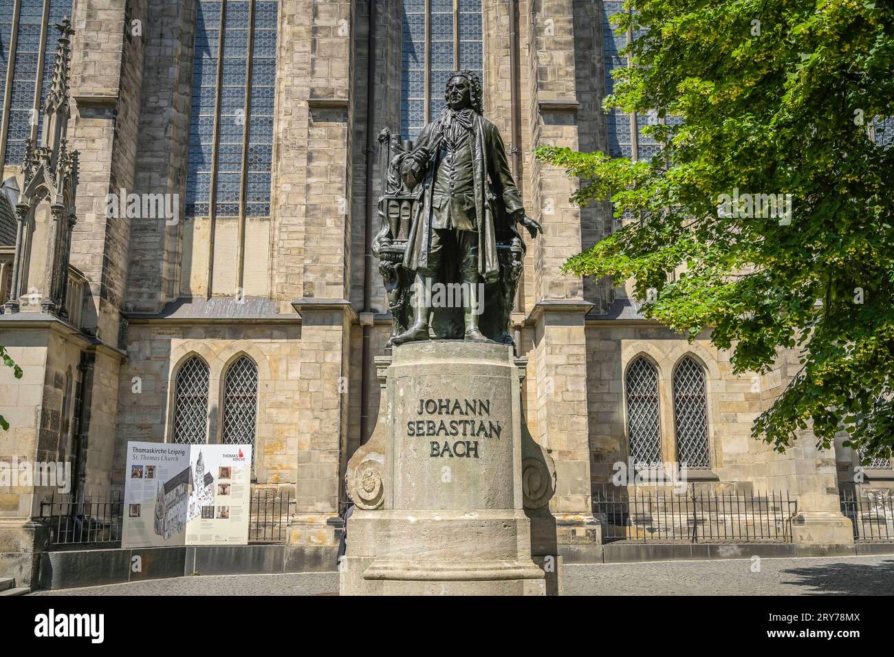 Denkmal Johann Sebastian Bach, Thomaskirche, Thomaskirchhof, Leipzig ...