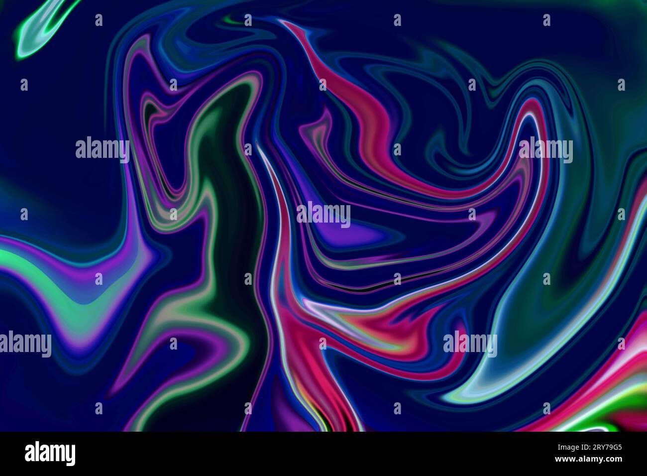 dynamic interplay of color and flow in abstract fantasy green liquid ...