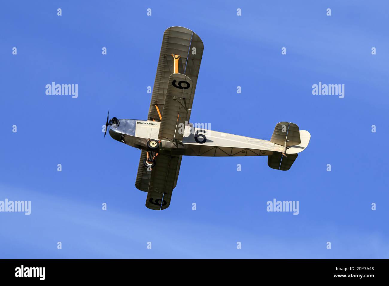 The iconic Hawker Cygnet bi-plane Stock Photo - Alamy
