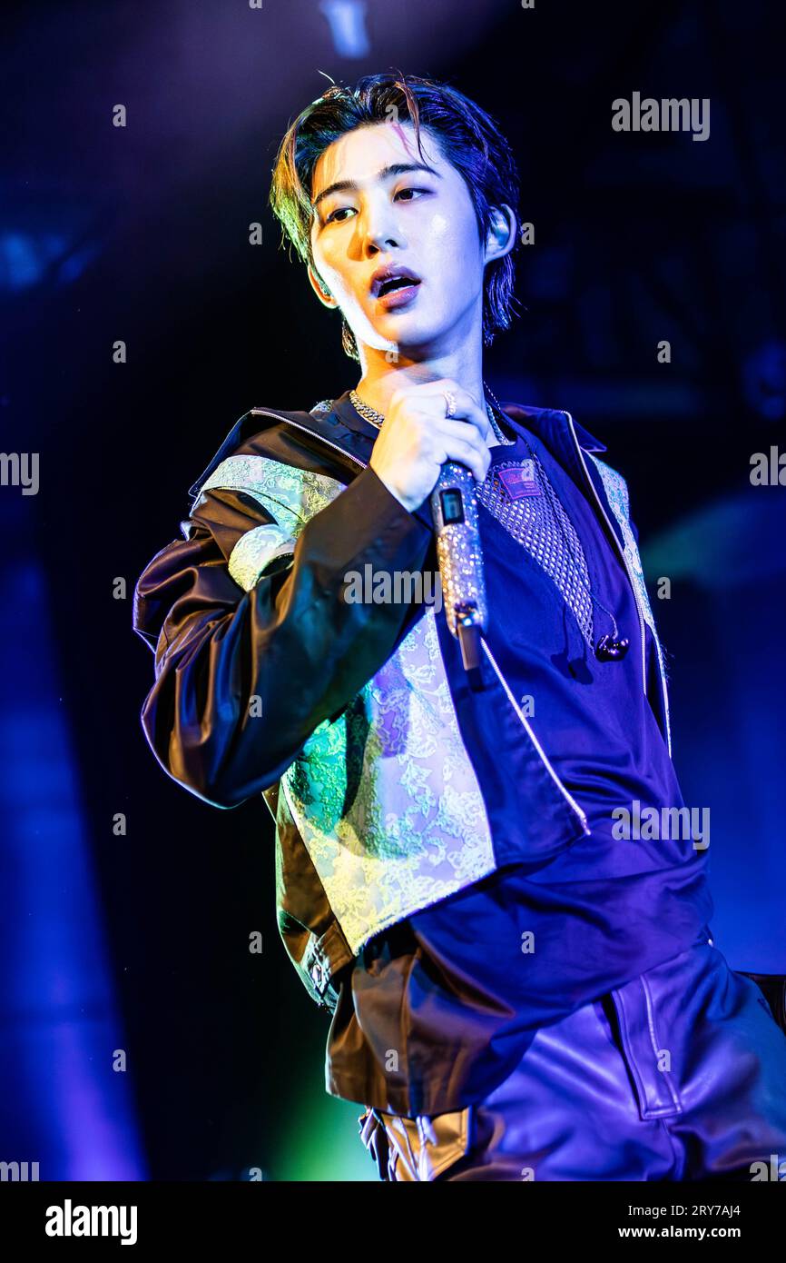 Milan, Italy. 28th Sep, 2023. The South Korean singer-songwriter Kim ...