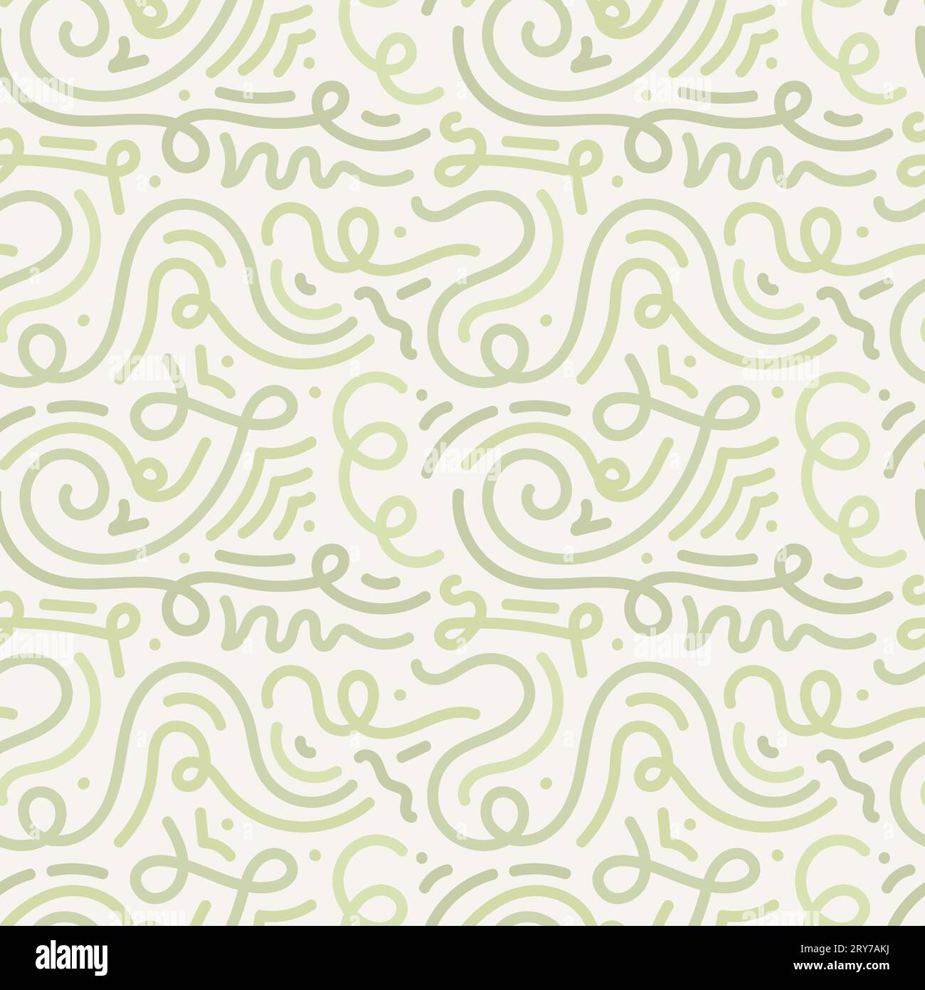 Seamless scribble lines abstract pattern illustration in squiggle style ...