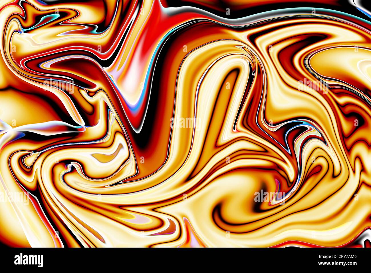 swirling hues and dynamic form in a 3d render of liquid pattern like ...