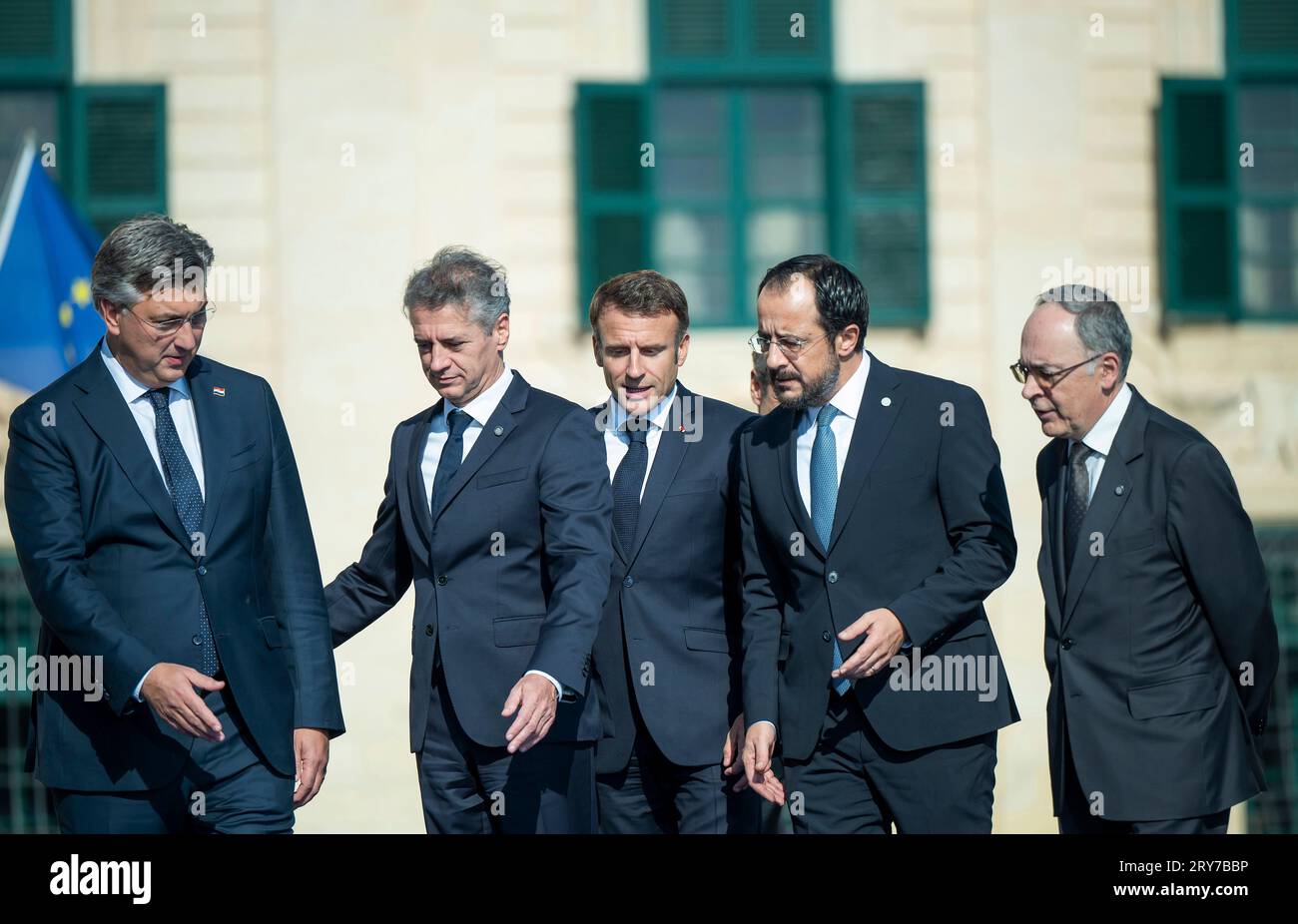 From left, Croatia Prime Minister Andrej Plenkovic, Slovenia's Prime ...