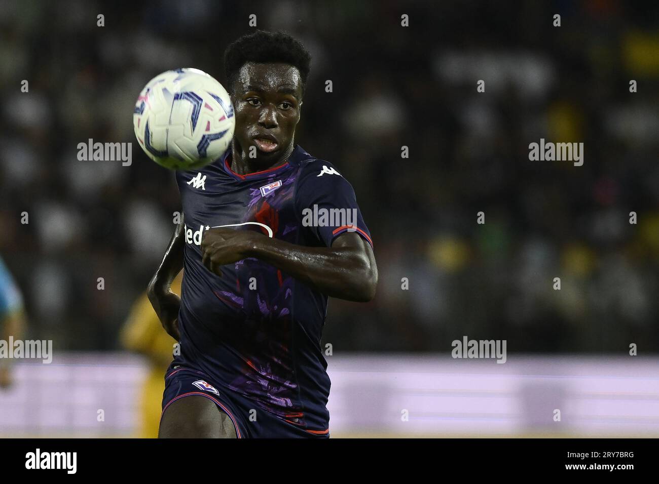 Frosinone, Italy. 28th Sep, 2023. Michael Kayode of A.C.F. Fiorentina ...