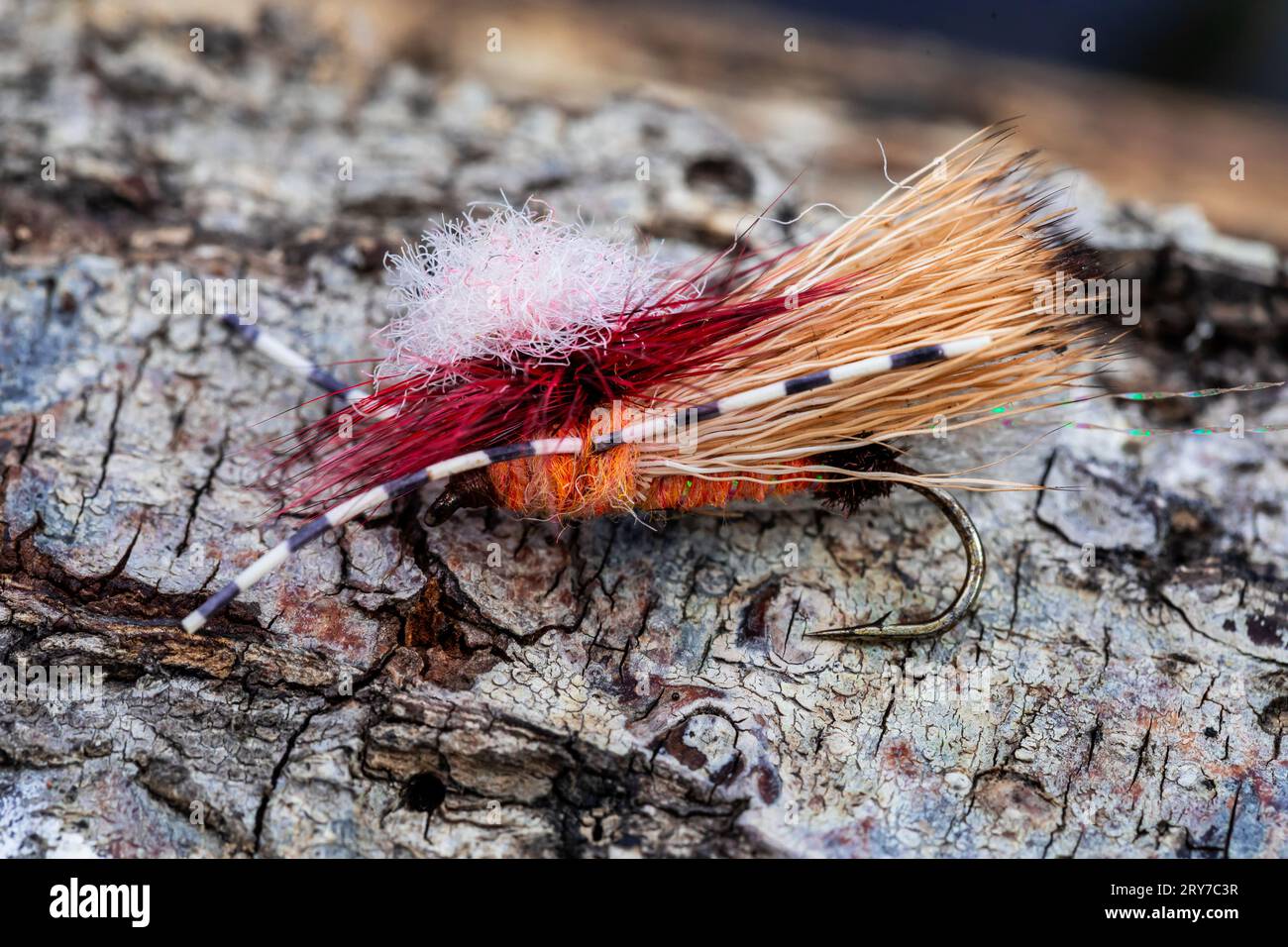 Fly Fishing Detail Closeup at the River Stock Photo - Alamy