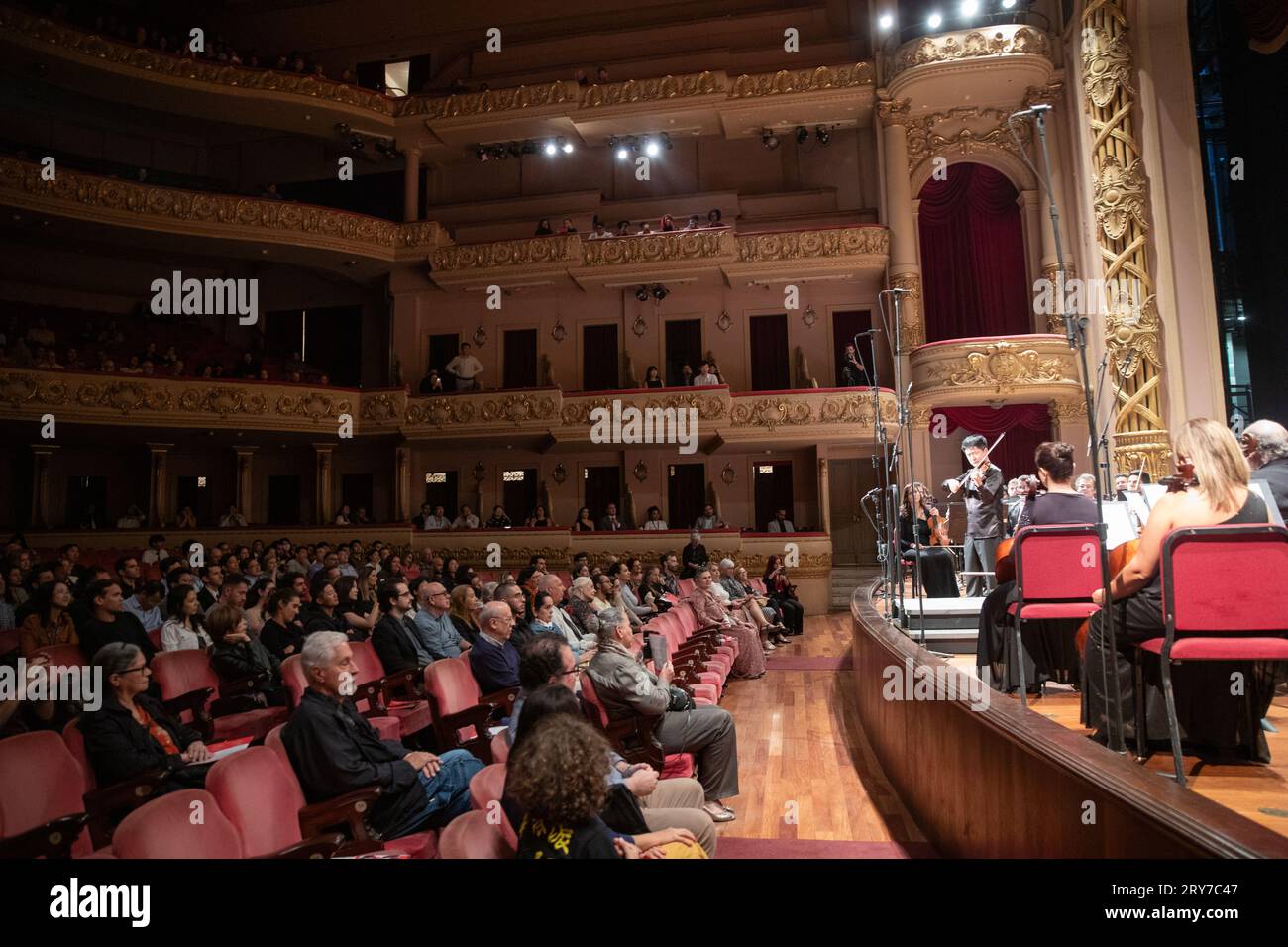 Rio De Janeiro, Municipal Theatre of Rio de Janeiro in Brazil. 28th Sep ...