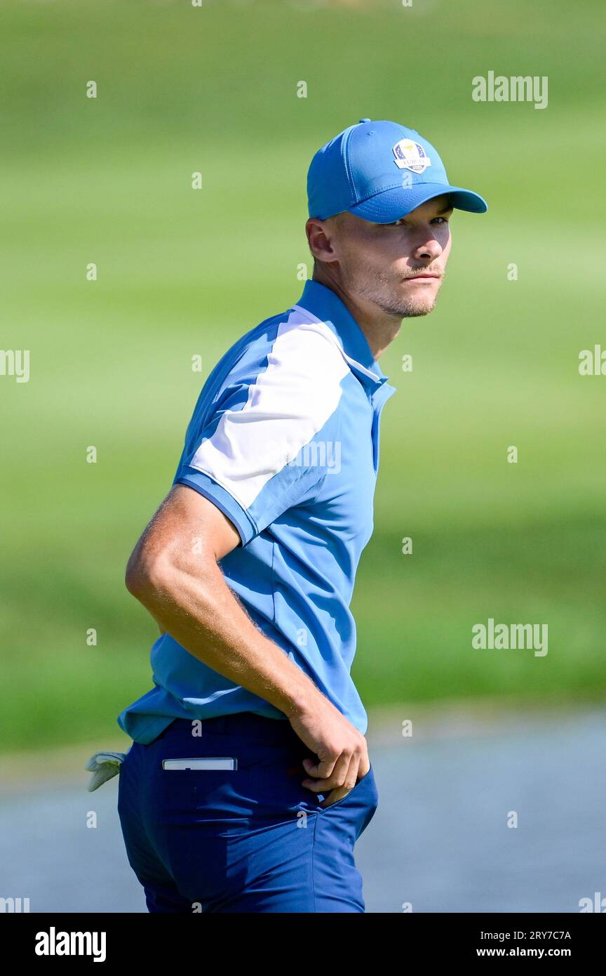 Rome, Italy. 29th Sep, 2023. Nicolai Hojgaard (DEN) during the Ryder ...