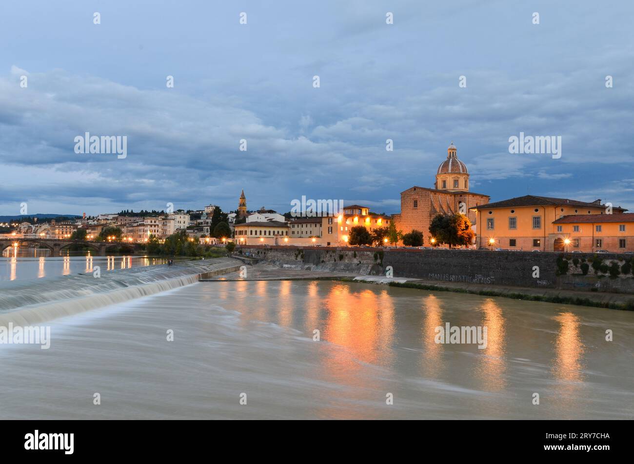 arno river in florence, italy Stock Photo - Alamy