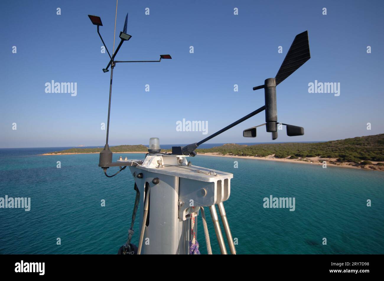 Instruments on mast Stock Photo - Alamy