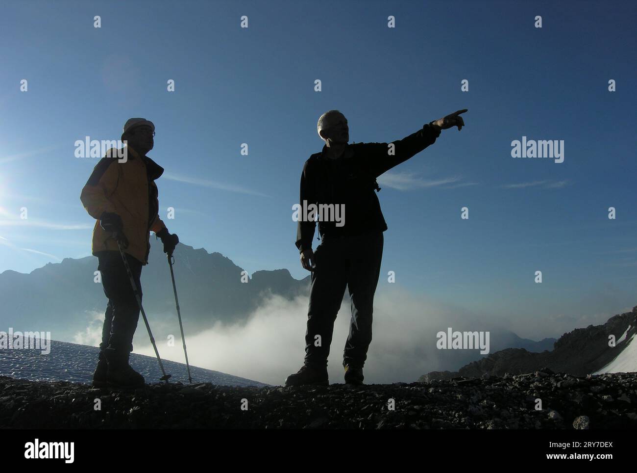 Two climbers in hi-res stock photography and images - Alamy