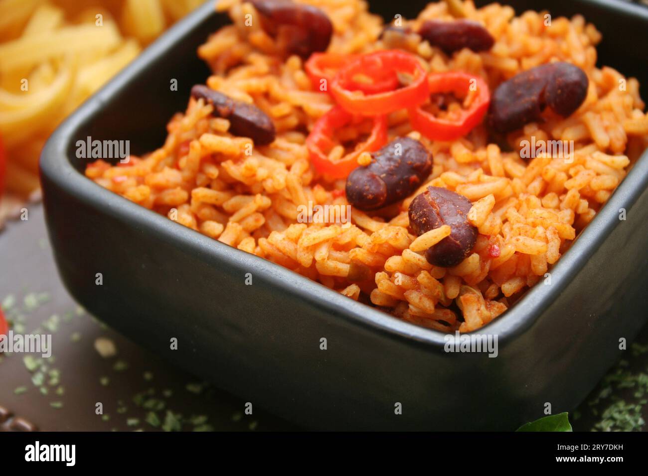 Mexican rice pot Stock Photo - Alamy