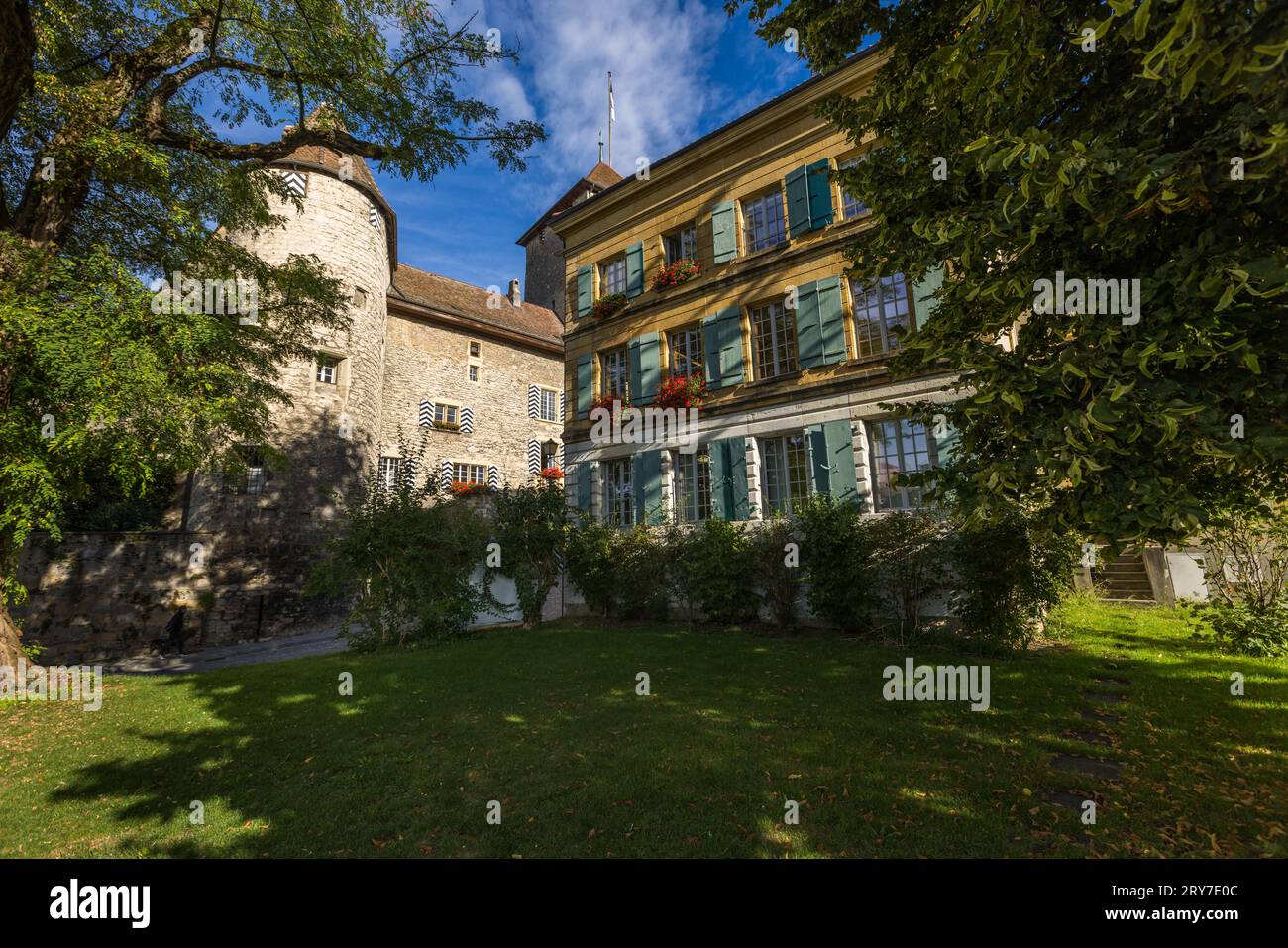 Switzerland canton fribourg murten hi-res stock photography and images ...