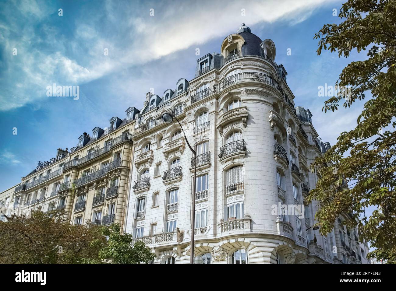 Paris, beautiful haussmann buildings, place de la Nation in the 11e ...