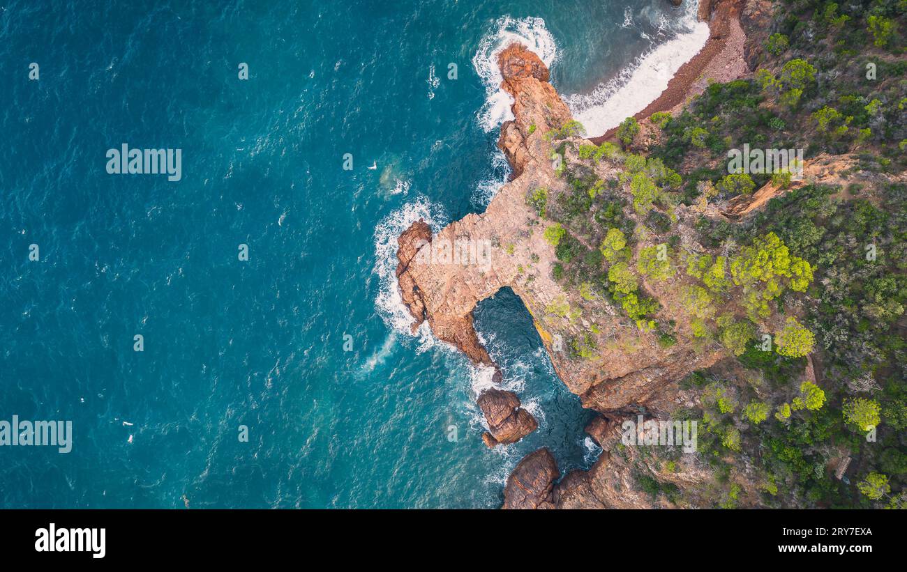 Massif de l'Esterel -Theoule sur Mer -Pointe de l'Aiguille. Esterel ...