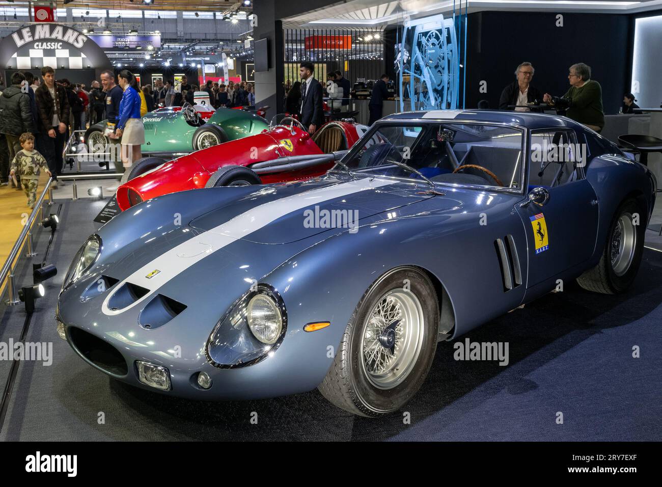 Blue Ferrari 250 GTO at Retromobile 2023 Stock Photo - Alamy