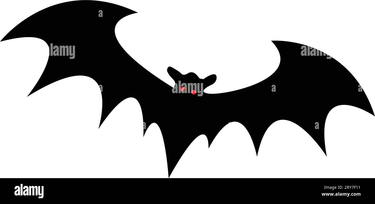 Dark Wing Silhouette Evil Devil In The Shadows Scary Bat Wings On ...