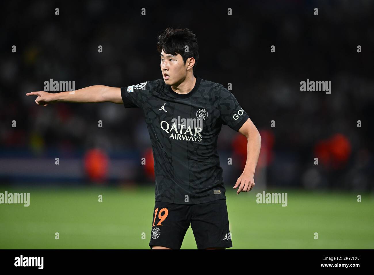PARIS, FRANCE - SEPTEMBER 19: Lee Kang-in during the UEFA Champions ...