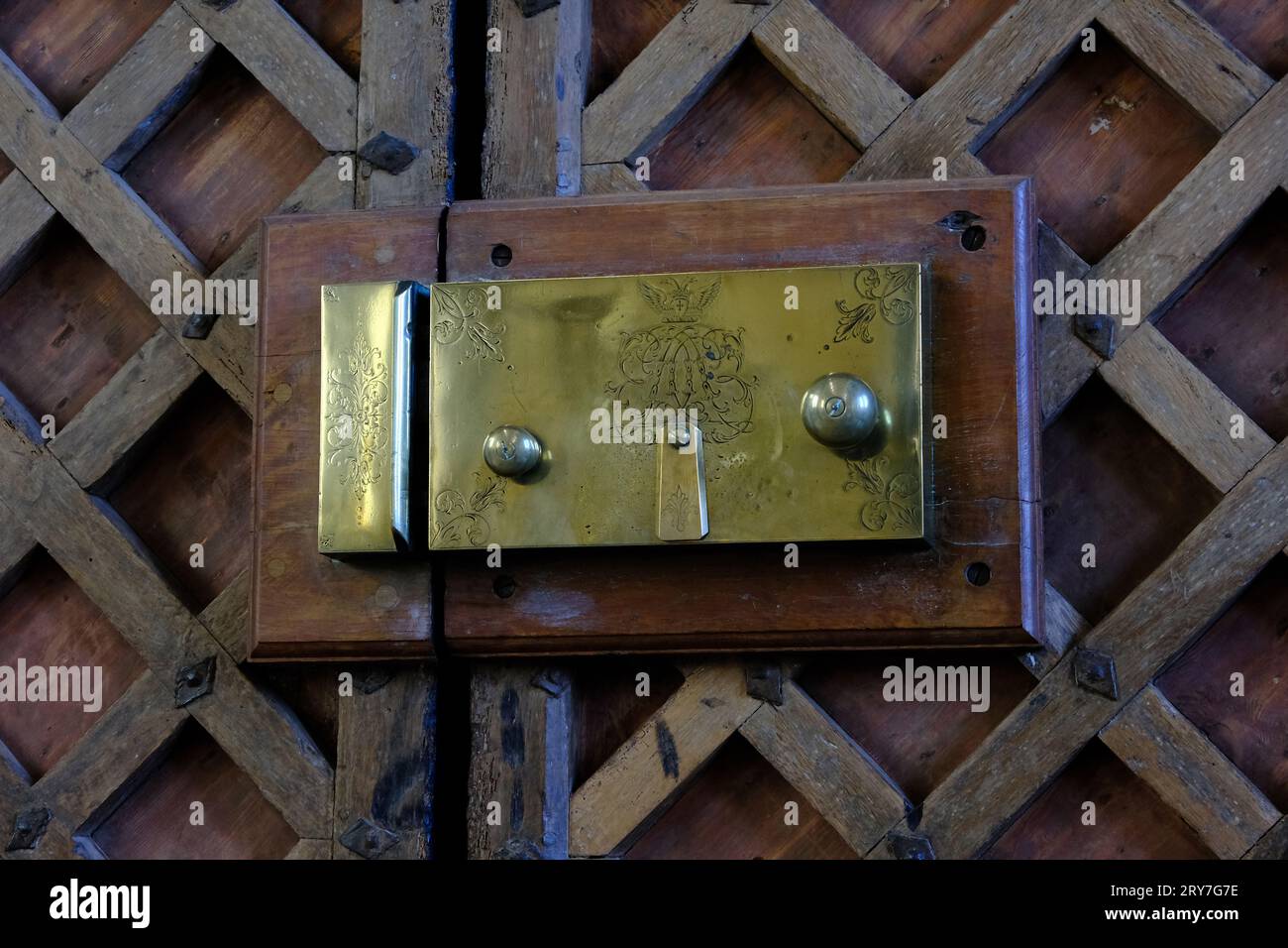 Old church door lock hi-res stock photography and images - Alamy