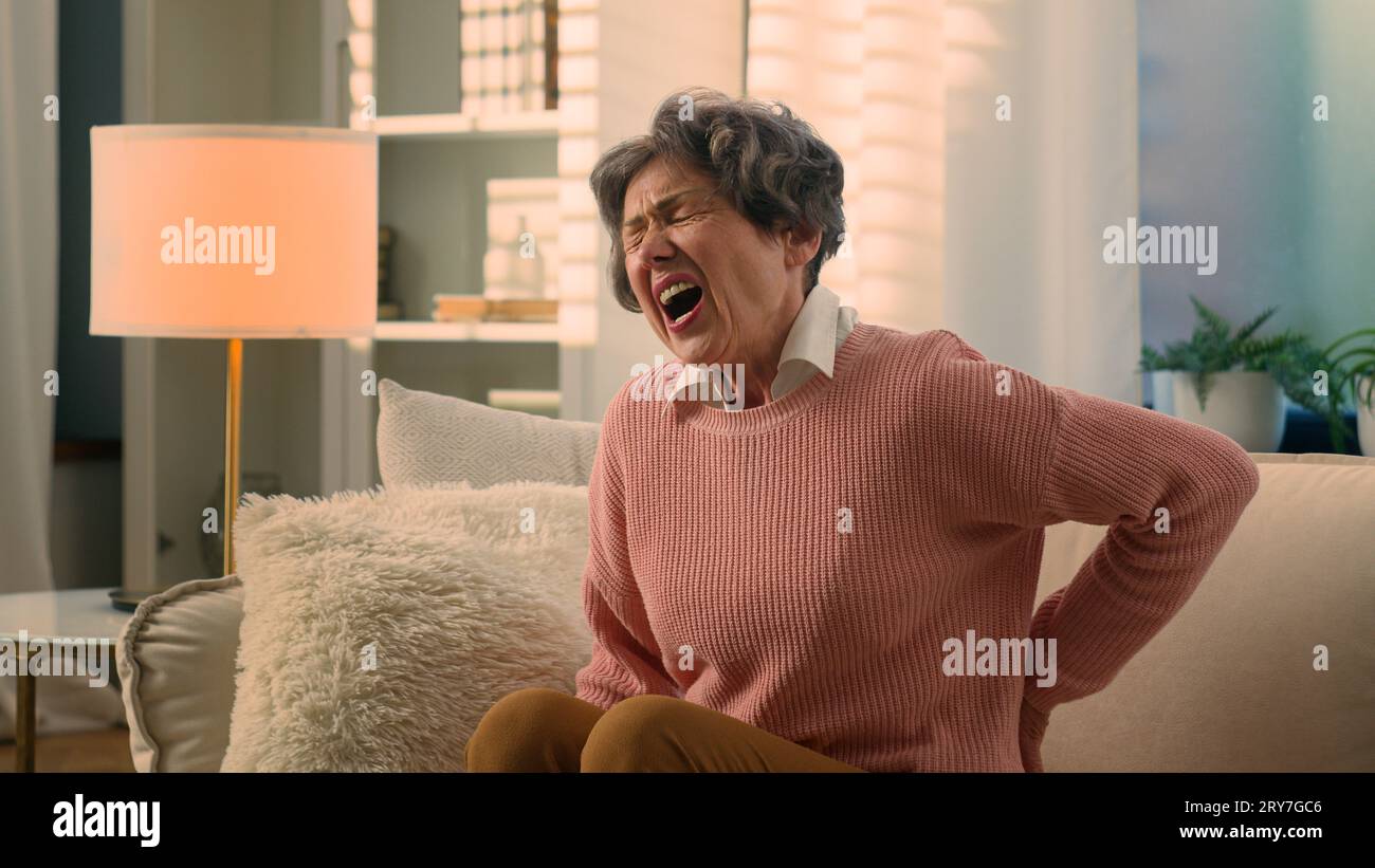 Caucasian old woman senior lady mature retirement granny elderly female ...