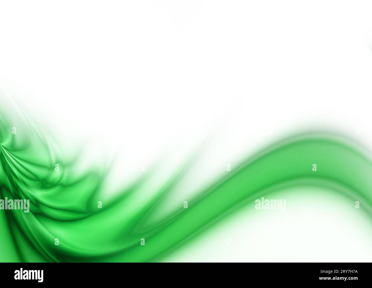 Abstract green wave Stock Photo - Alamy