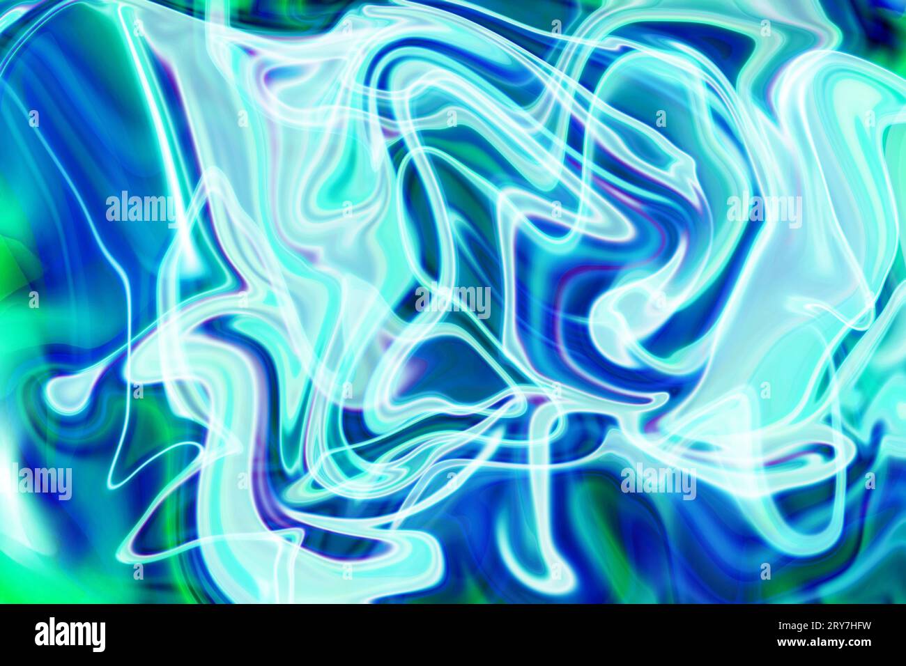 marble colorful neon background with ultra violet blue green waves and ...