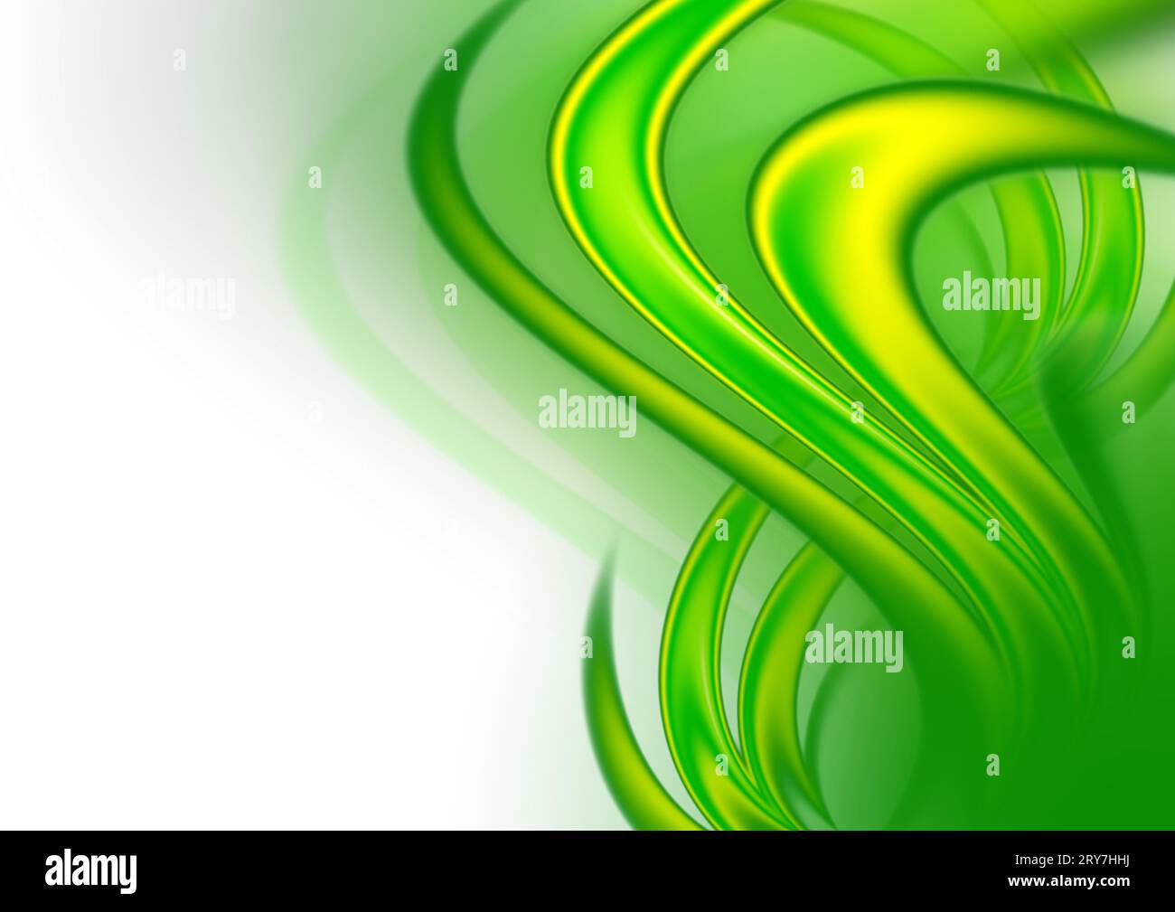 Abstract green waves Stock Photo - Alamy