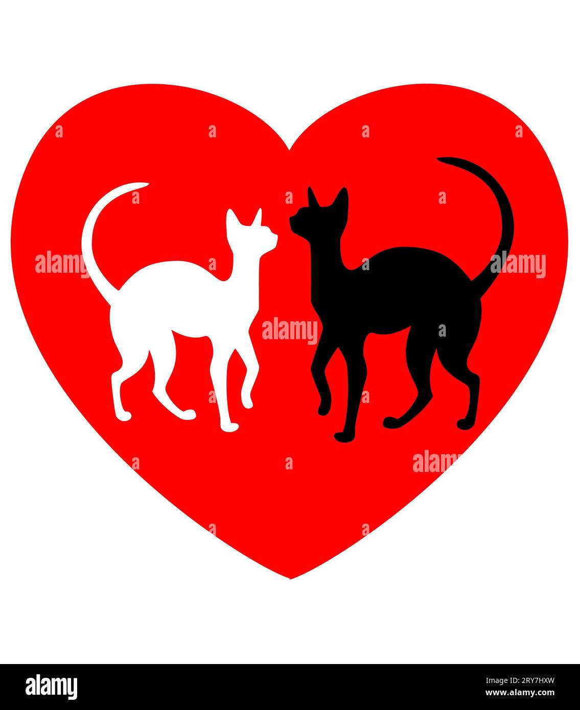 Cats silhouette Cut Out Stock Images & Pictures - Alamy