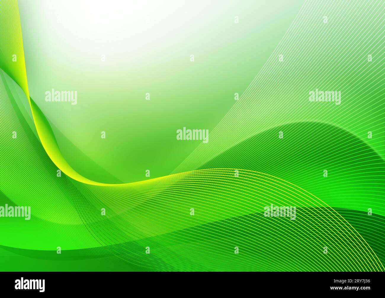 Abstract green wave Stock Photo - Alamy