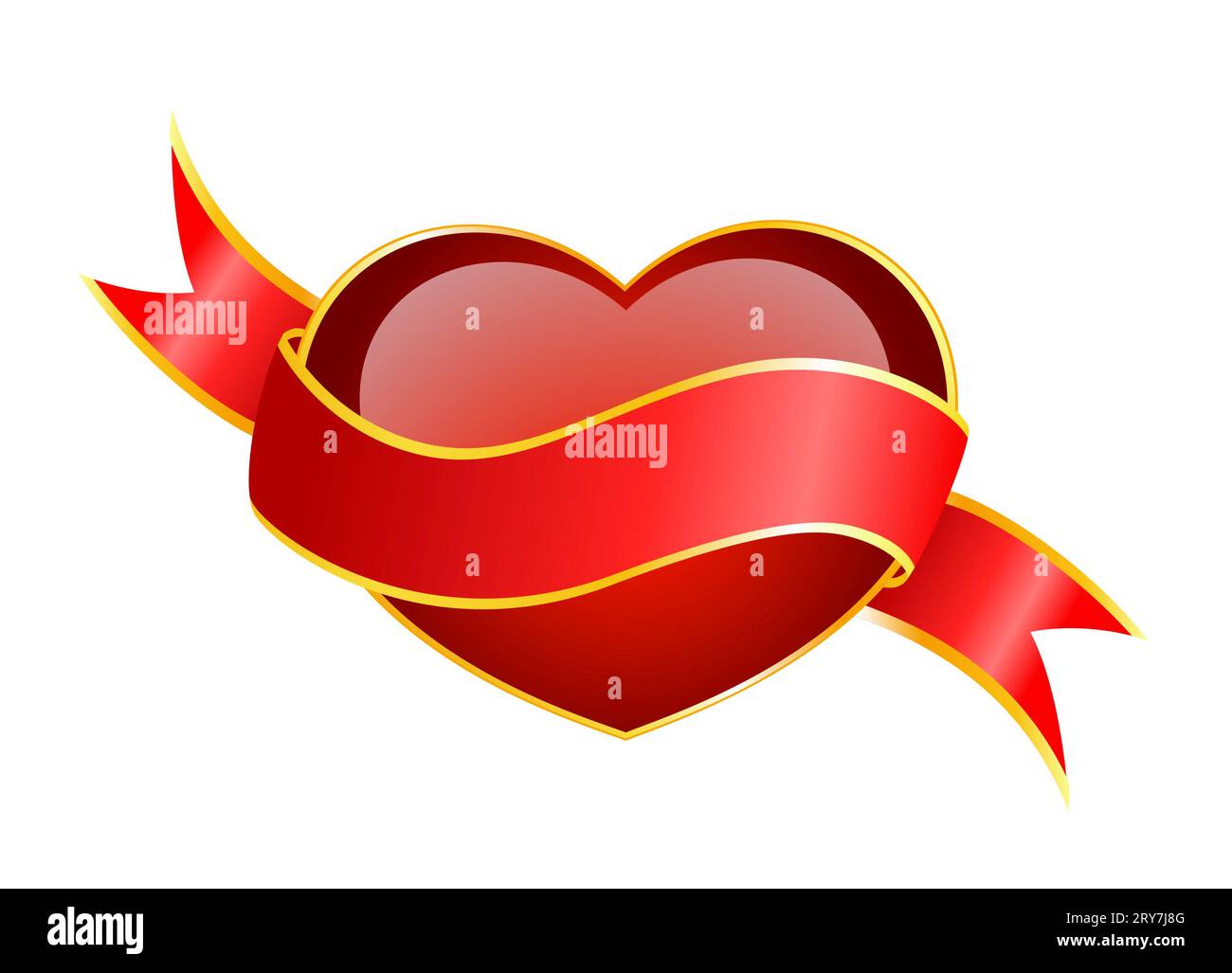 Beautiful red heart Stock Photo - Alamy