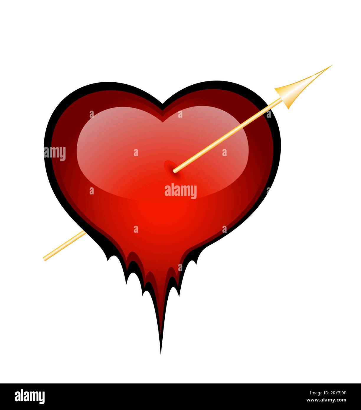 Image of heart and arrow hi-res stock photography and images - Alamy