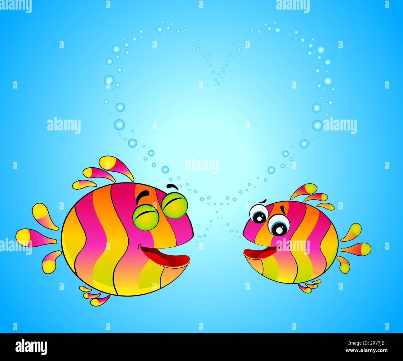 Fish in love Stock Photo - Alamy