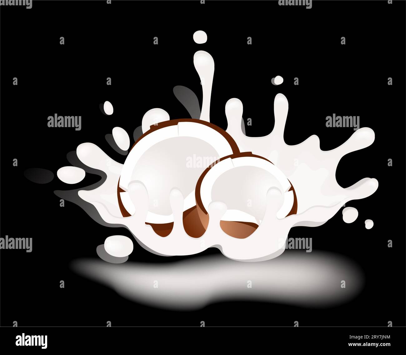 Coco milk yogurt hi-res stock photography and images - Alamy