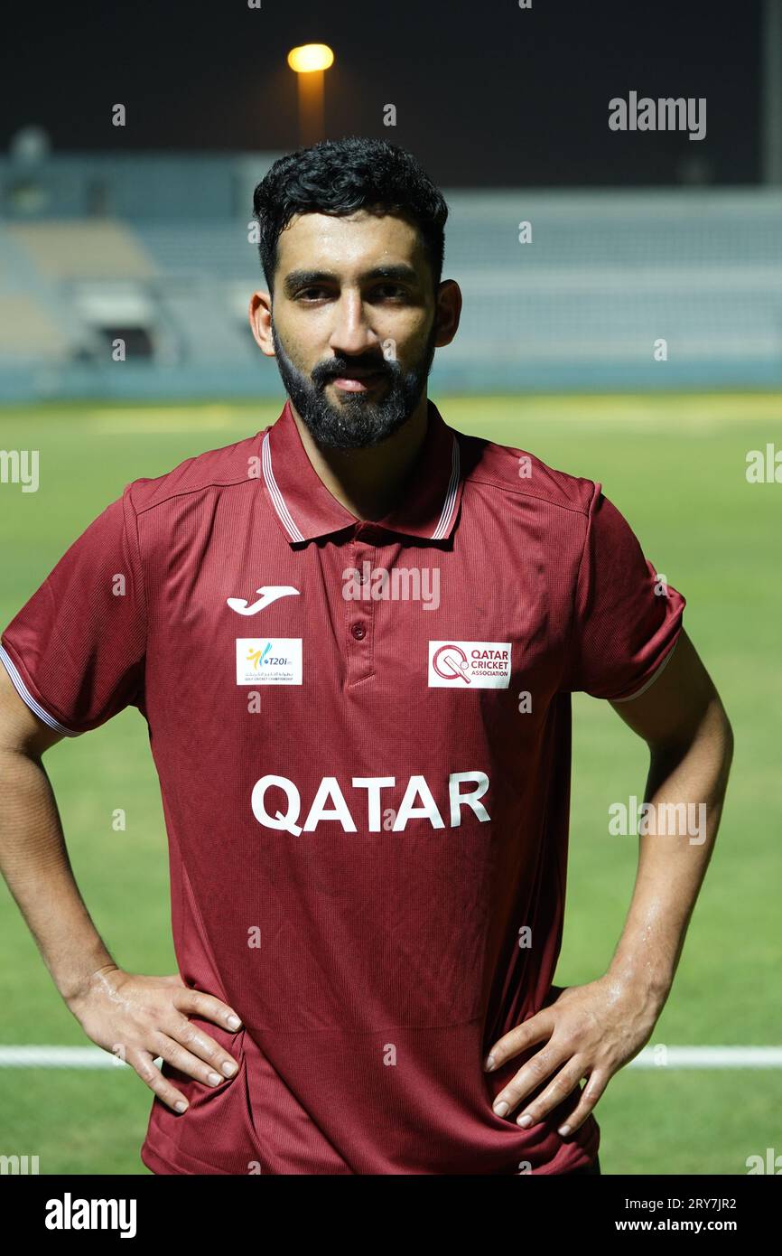 Members of Qatar cricket team Stock Photo - Alamy
