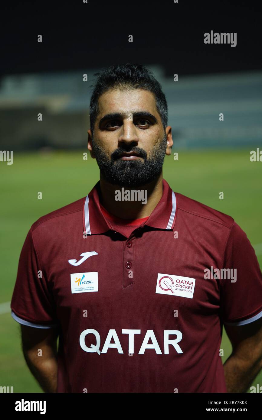 Members of Qatar cricket team Stock Photo - Alamy