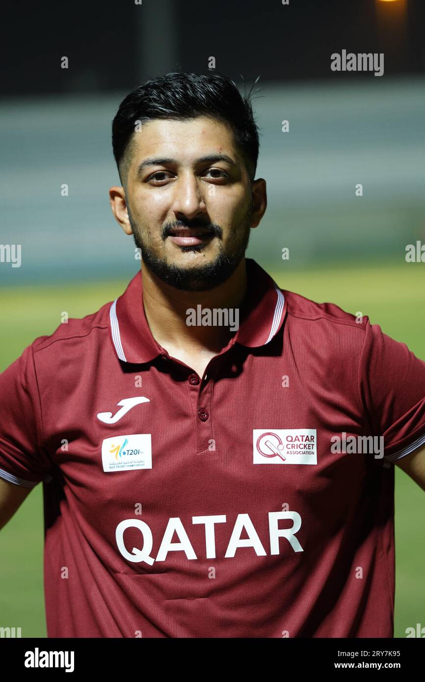 Members of Qatar cricket team Stock Photo - Alamy