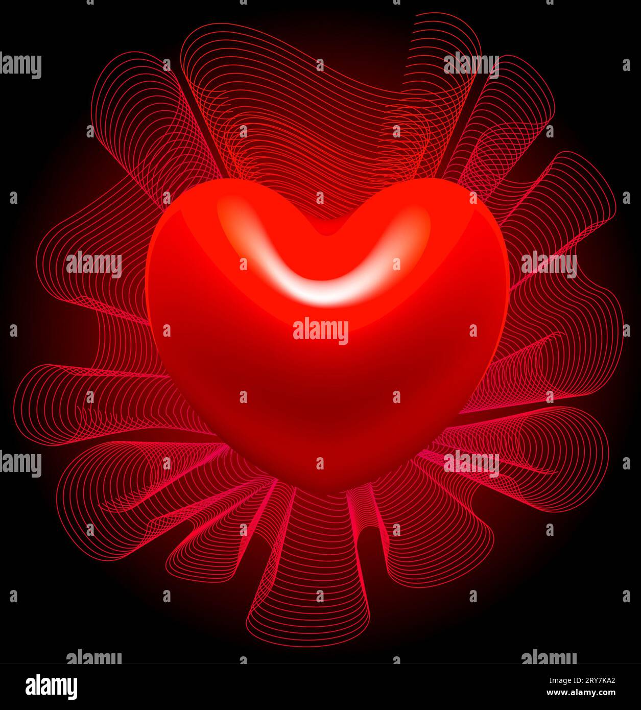 Big red heart Stock Photo - Alamy