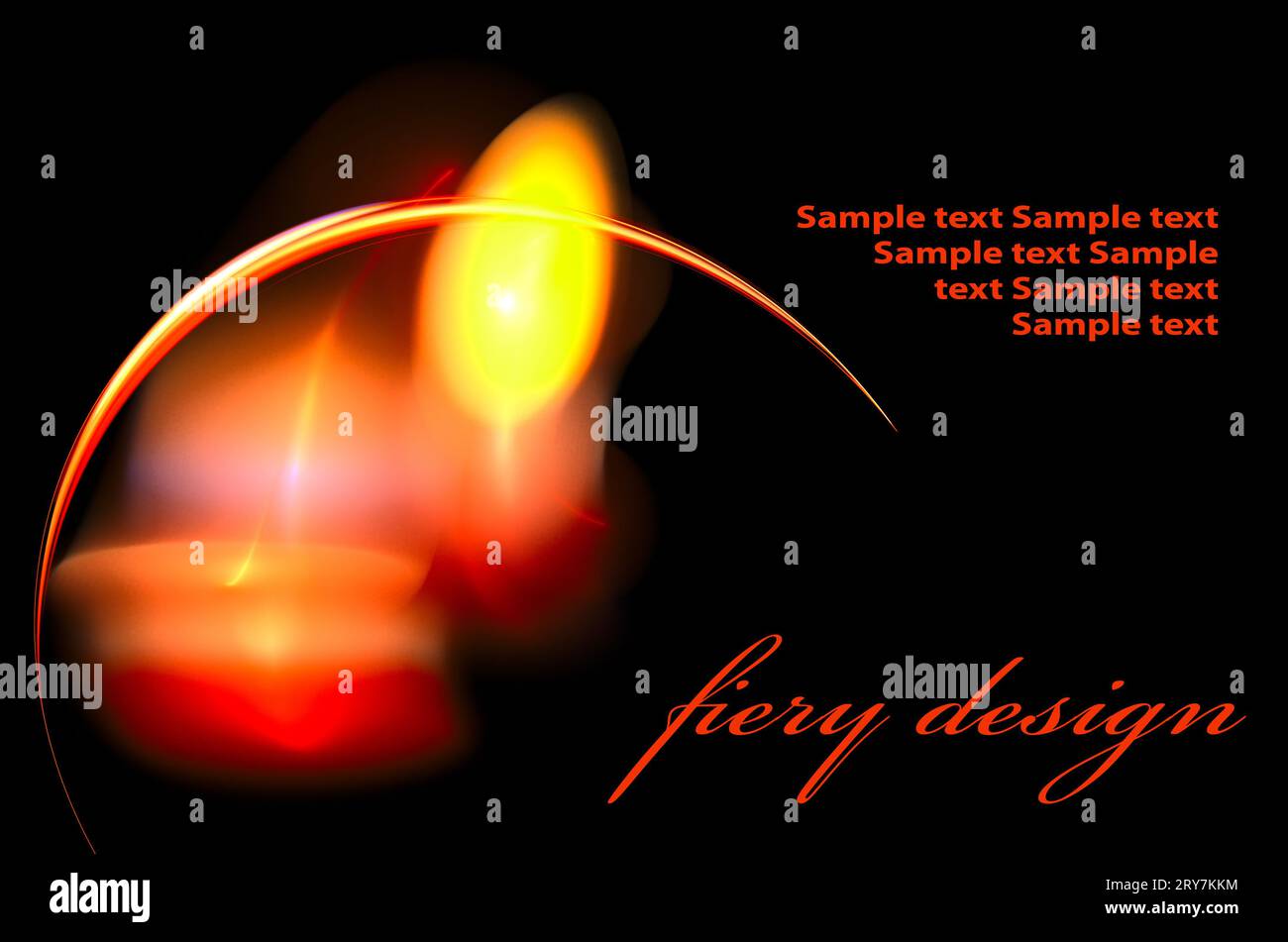 Abstract fiery design background with copy space Stock Photo - Alamy