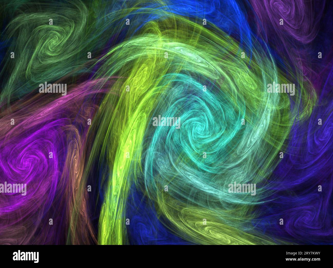 Dark green twirl pattern hi-res stock photography and images - Alamy