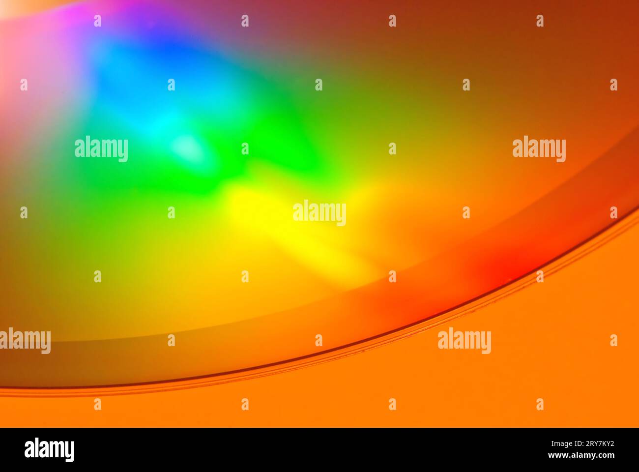 Fragment of a compact disc with a bright reflecting surface Stock Photo ...