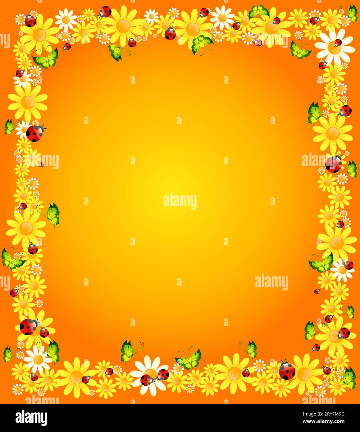 Background with beautiful camomil Stock Photo - Alamy
