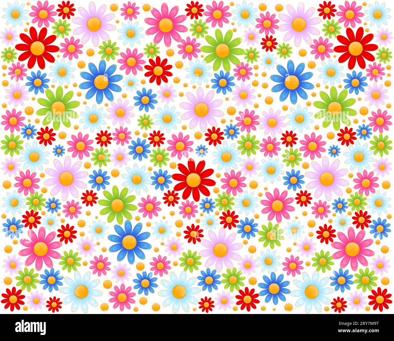 Background with beautiful camomil Stock Photo - Alamy