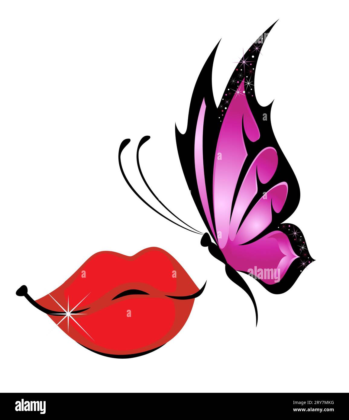 Butterfly kiss hi-res stock photography and images - Alamy