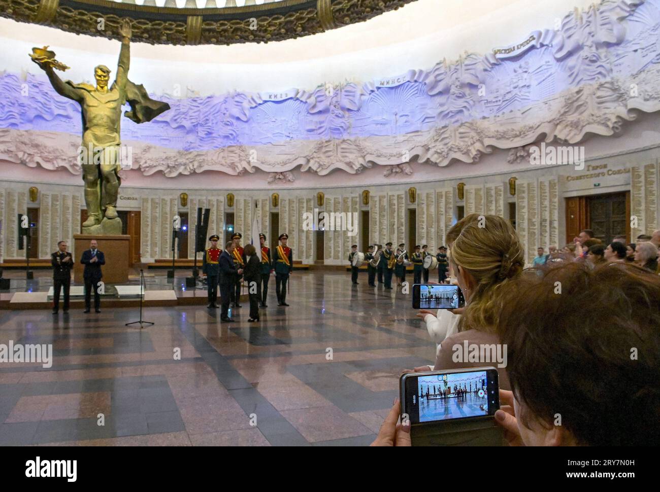 Moscow, Russia. 29th Sep, 2023. The solemn ceremony of presenting ...