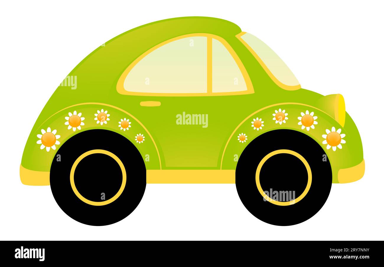 Cartoon cabriolet car Cut Out Stock Images & Pictures - Alamy