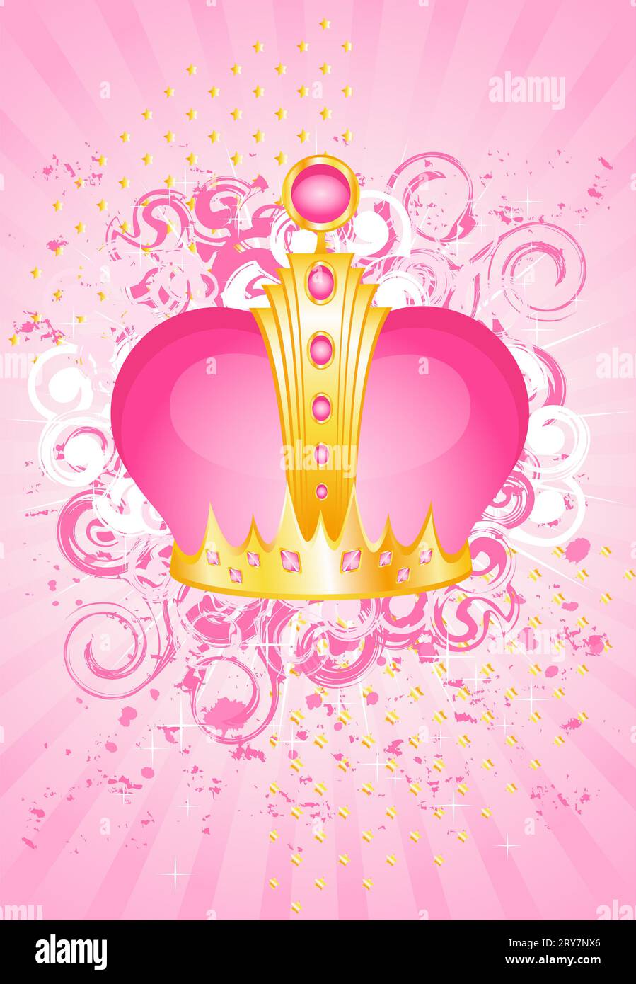 Beautiful gold crown Stock Photo - Alamy