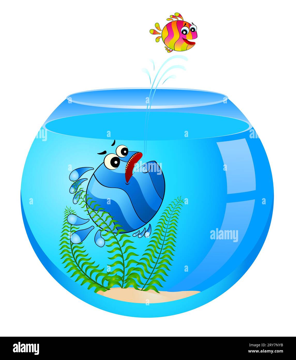 Big fish eat little fish hi-res stock photography and images - Alamy