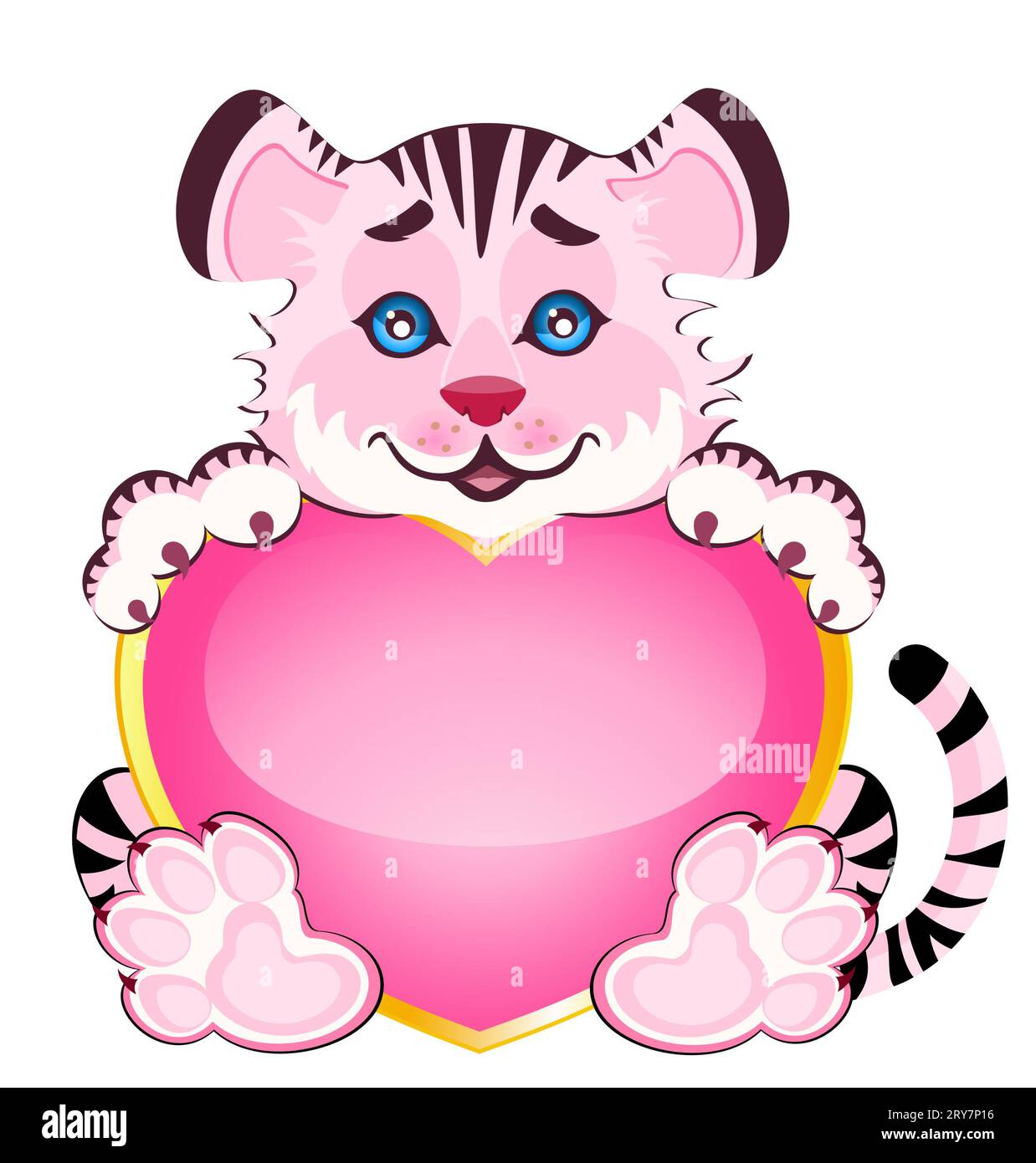 Beautiful little tiger Stock Photo - Alamy